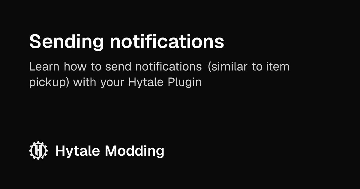 Sending notifications