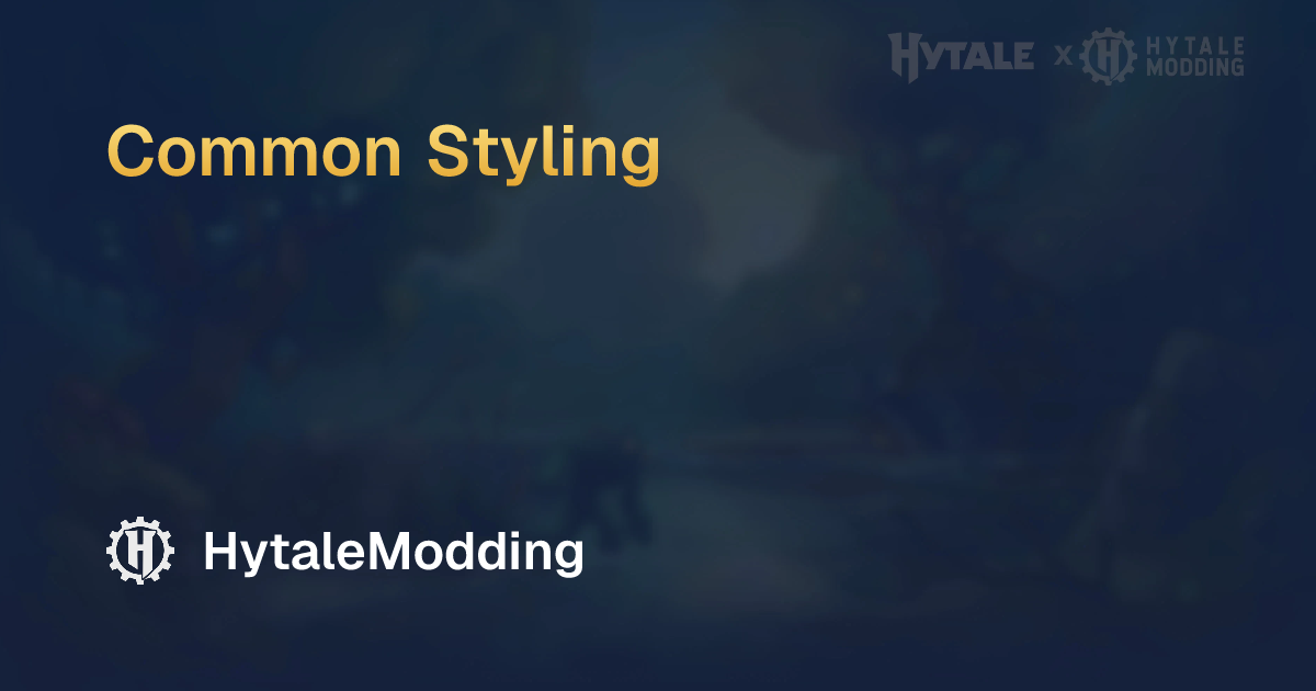 Common Styling