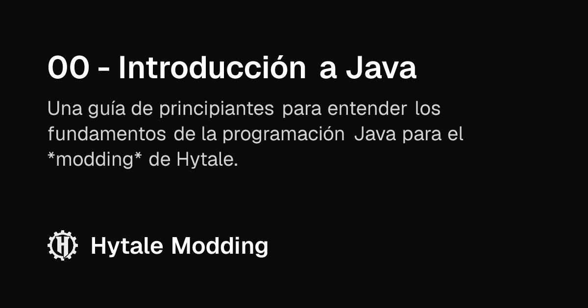 00 - Introducción a Java
