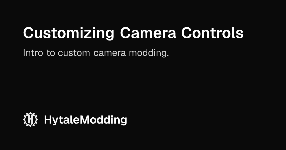 Customizing Camera Controls