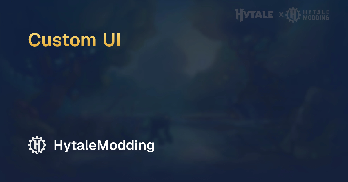 Custom UI